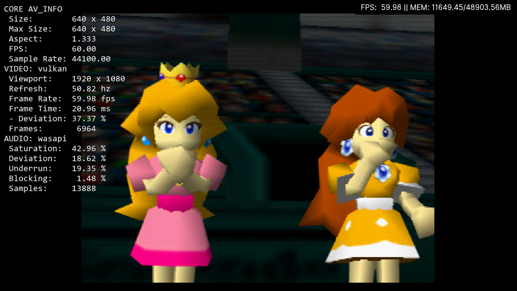 Mupen64Plus-Next: High Frame Time Deviation When Upscaling ParaLLEl - Windows devices - Libretro ...